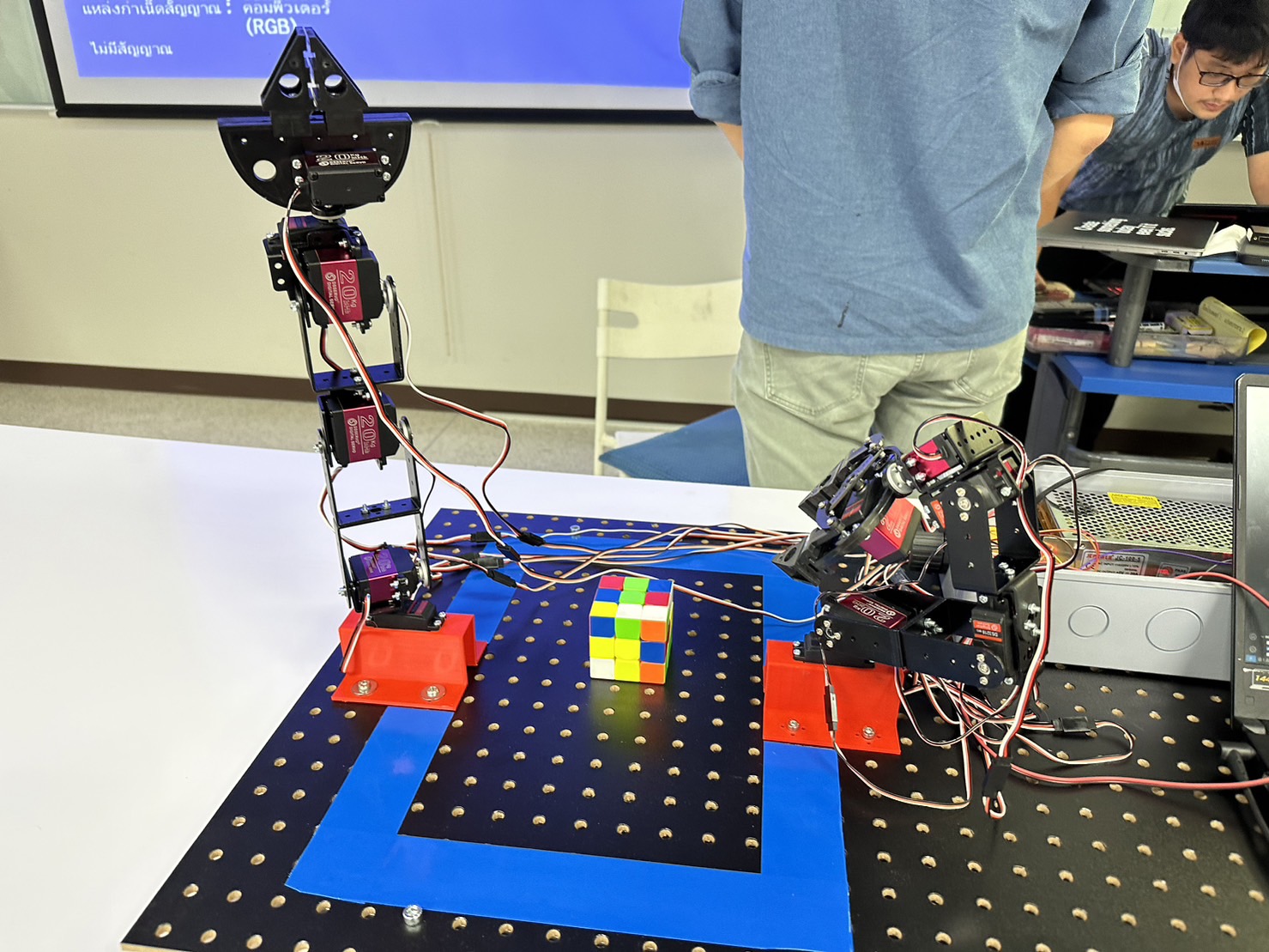 Robot for Rubik solving – Human-Computer Interface Laboratory